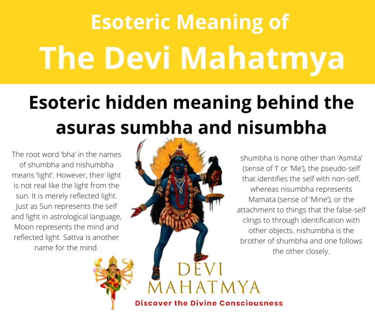 Esoteric hidden meaning behind the asuras sumbha and nisumbha – The ...